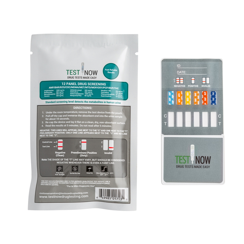 Test Now 12 Panel Test Kit (25ct)