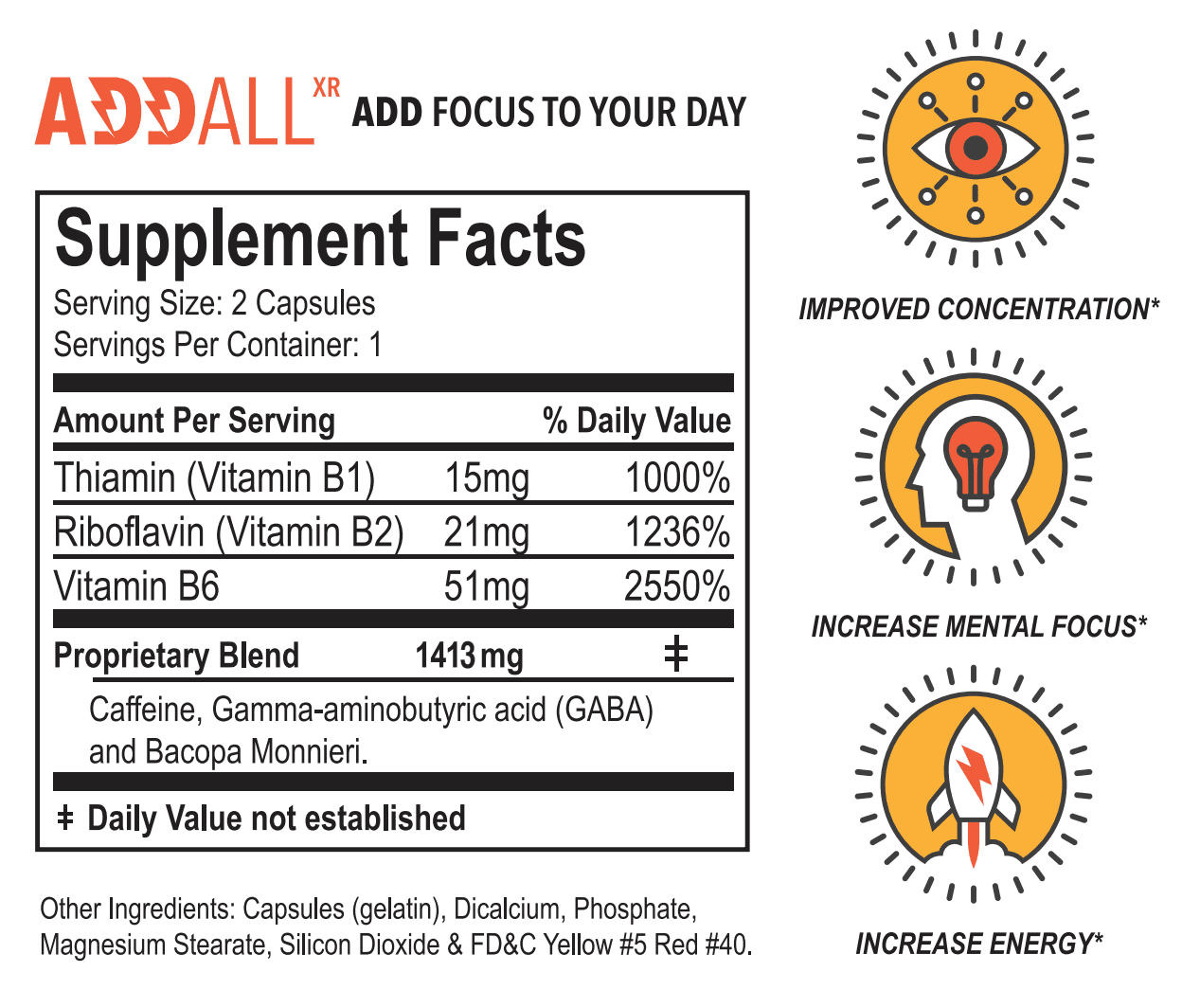 AddFocus XR Capsules | Wholesale Price | Durity Distribution